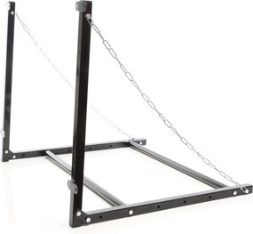 Držák pneumatik Wiltec – 130 kg, černá (51484)