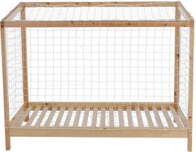 Montessori postel 90x200, přírodní/bílá/modrá/červená, FUTAL Kondela 0000396833