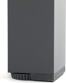 Zahradní stůl 190x90cm AZT-W1408 GREY, hliník, polywood, šedá
