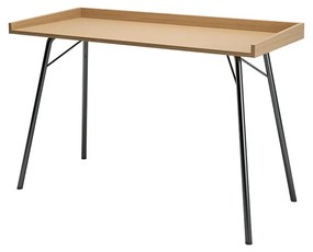 Pracovní stůl s deskou v dubovém dekoru 52x115 cm Rayburn – Woodman