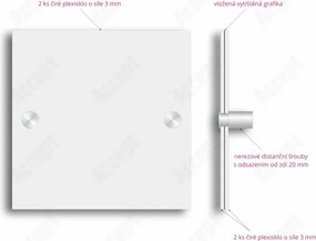 ACCEPT Dveřní tabulka Clear CL2 - rozměr 297 x 210 mm