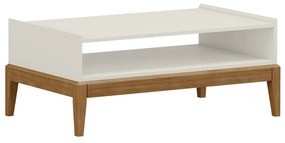 Konferenční stolek MILAO bílá/dub