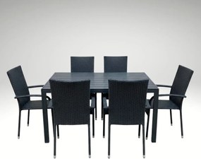 Vikio Zahradní set 140x80 pro 6 osob DT276 antracit