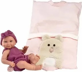 Llorens 73812 NEW BORN HOLČIČKA - realistická panenka miminko s celovi