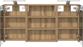 Sada koupelnových skříněk 3 ks 100 x 10,5 x 50 cm 3403695