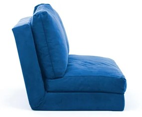 Designová rozkládací pohovka Wandella 120 cm modrá