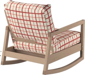 Potah na křeslo IKEA Lillberg barva červená látka vzorované