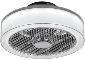 Rabalux - LED Stmívatelné stropní svítidlo s ventilátorem LED/30W/230V + DO