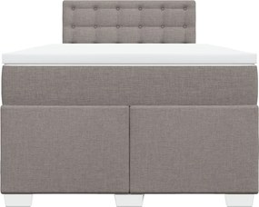 Box spring postel s matrací taupe 120x200 cm textil 3288173