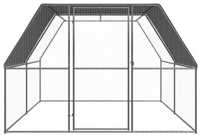 vidaXL Marketos Venkovní klec pro kuřata 3 x 4 x 2 m pozinkovaná ocel
