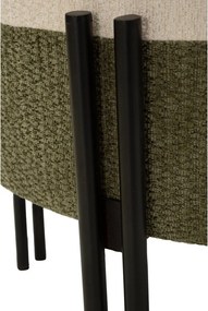 Khaki/krémový taburet Modern Style – Mauro Ferretti