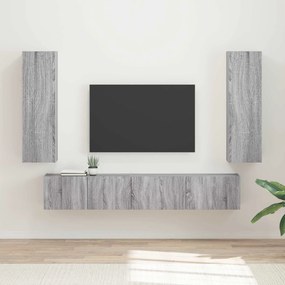 Sestava TV skříněk 3 ks Šedá Sonoma Kompozitní dřevo 3408985