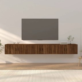 vidaXL Nástěnné TV skříňky 3 ks hnědý dub 100 x 34,5 x 40 cm