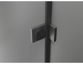 Mexen, Mexen Lunar L Otočné pravé sprchové dveře 80 cm, průhledné, pistolově šedé kartáčované - 834L-080-000-66-00-P