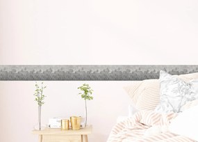 Samolepící bordura na zeď Šedá Mozaika | 5 m x 13.8 cm | DWB8449
