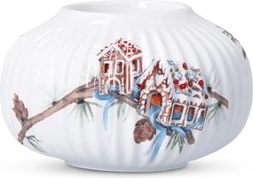 Keramický svícen Hammershoi Christmas White 10 cm Kähler