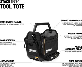 ToughBuilt | StackTech otevřená brašna na nářadí 45 cm