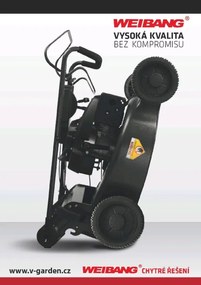 Weibang WB537SCVBBCPRO – Benzínová sekačka s hřídelovým pohonem 53 cm, spojka nože, OHV 196 cm3