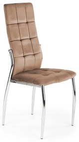 Jídelní židle Darwin, béžová / stříbrná