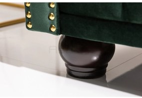 Askont Chesterfield Oxford: Pohovka 2M dark green forest
