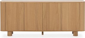 Komoda v dekoru dubu v přírodní barvě 180x75x40 cm Padoc – MOME