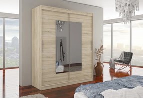 ADRK Furniture Posuvná skříň s zrcadlem ROSETTE 180 ADRK-SW-ROS-S-180