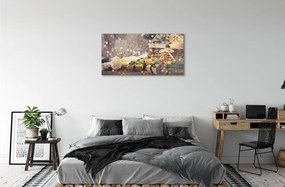 akrylový obraz Dárky větvičky ozdoby 100x50 cm