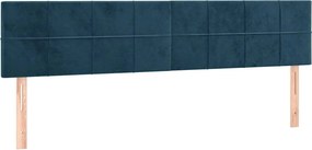 Box spring postel s matrací tmavě modrá 120x190 cm samet 3269999