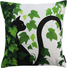XPOSE® Set povlaků na polštář KOČKY A KYTKY (digitální tisk) 43x43 cm - set 4ks