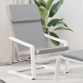 Relaxační židle světle šedá textil,  351054 HangarStore.cz