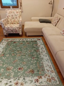 Hanse Home, Kusový koberec Naveh 104374 Green, 95x140, zelená, chodba / předsíň