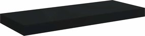 Plovoucí nástěnné police 4 ks černé 60 x 23,5 x 3,8 cm MDF 323834