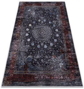 Dywany Luszczow Dětský kusový koberec MIRO 51600.810 pratelný  Růžice, rám protiskluz, tmavě modrá Rozměr koberce: 160 x 220 cm
