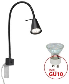 Briloner 2080-015 - LED Nástěnná lampa COMFORT LIGHT 1xGU10/5W/230V černá