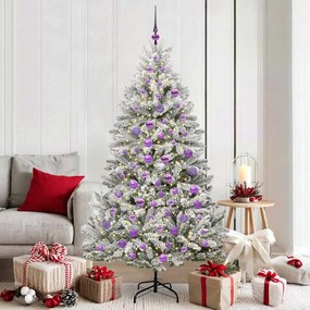 Umělý vánoční stromeček 180 cm 300 LED Teplá bílá PVC a ocel 3395754