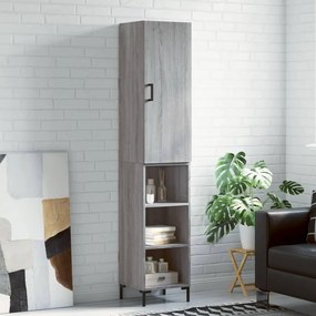 Skříň highboard šedá sonoma 34,5 x 34 x 180 cm kompozitní dřevo 3198983