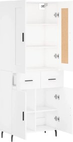 Skříň highboard bílá 69,5 x 34 x 180 cm kompozitní dřevo 3199889