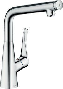 Hansgrohe Metris New, dřezová baterie, Select, 1jet, chromová, 14883000