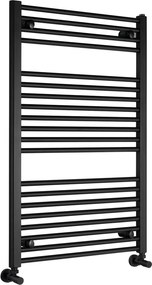 Aqualine Direct otopné těleso rovné boční připojení 600 x 960 mm černá mat ILR96B