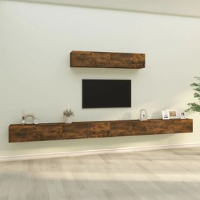 vidaXL 6dílný set TV skříněk kompozitní dřevo [3114611] Barva: Betonová šedá