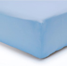 Polášek Jersey prostěradlo na vysokou matraci (až 30cm), 160x200cm, na dvoulůžko, světle modré