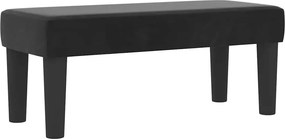 Postel s boxspringem s čelo Černá 200 x 80 cm samet 3344410