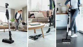 BOSCH BCS711PET černá / Aku tyčový vysavač / 18V / 0.3l / provoz až 40