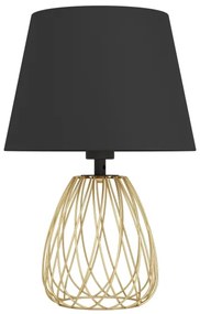 Eglo 390039 - Stolní lampa JAZMINIA 1xE27/40W/230V černá/zlatá