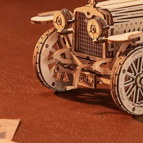 RoboTime 3D dřevěná mechanická skládačka Historické auto