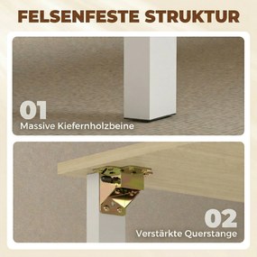 HOMCOM rozkládací jídelní stůl pro 6 osob, skládací kuchyňský stůl s výsuvnými deskami, zásuvkami a policemi, 168,2 x 85 x 73 cm, bílý