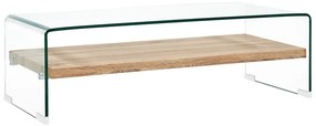 Konferenční stolek čirý 98 x 45 x 31 cm tvrzené sklo 284743