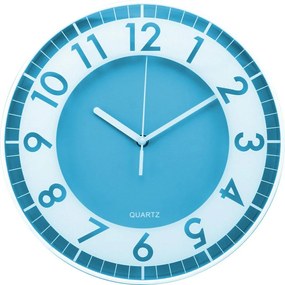 Postershop Nástěnné hodiny: Moderní (modré) - 30 cm