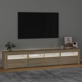 TV skříňka s LED osvětlením dub sonoma 210 x 35 x 40 cm 3152732