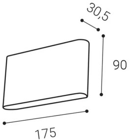 LED2 - LED Venkovní nástěnné svítidlo FLAT 2xLED/3W/230V IP65 bílá